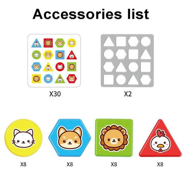 Montessori 3D Learning Shape Matching Puzzle Children Game – Realkaizen