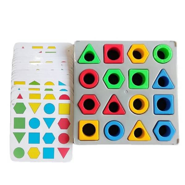 Montessori 3D Learning Shape Matching Puzzle Children Game – Realkaizen
